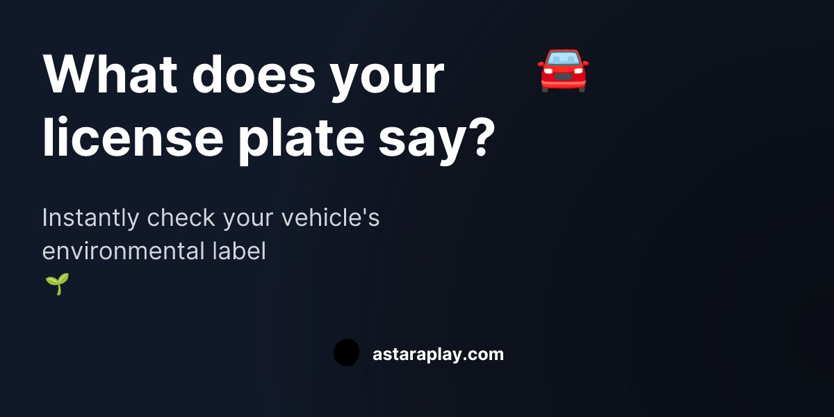 Check your environmental label - astaraplay.com